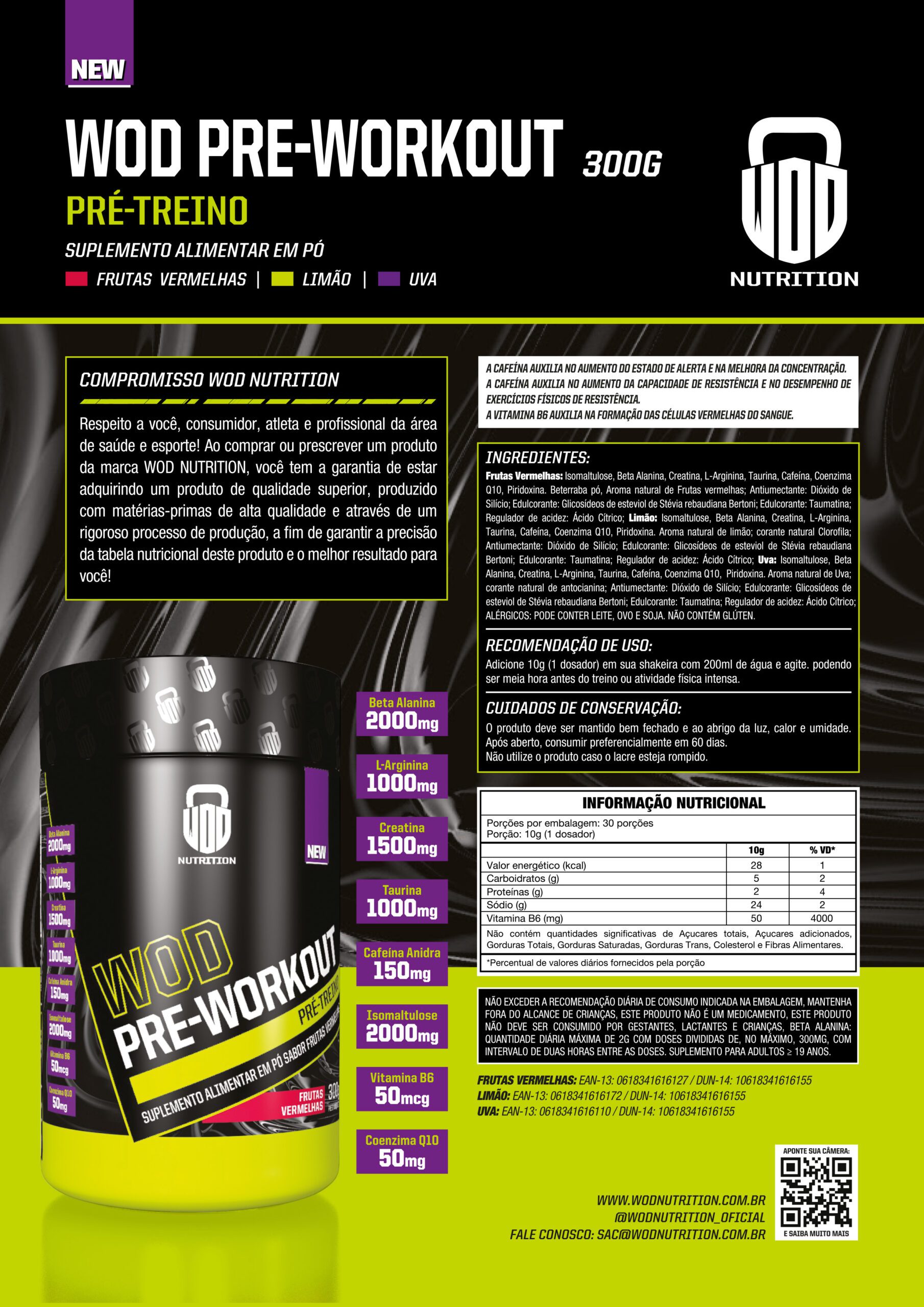 Black Wod Pré-Workout 120g – WOD NUTRITION - Wod Nutrition